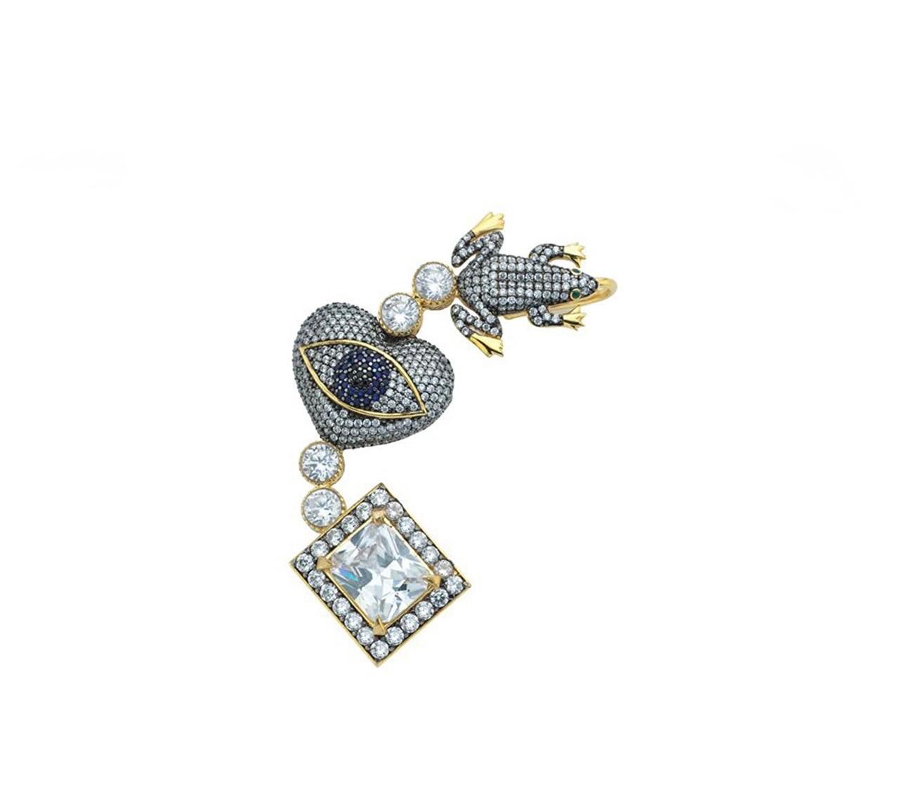 Orb & Lizard Earcuff